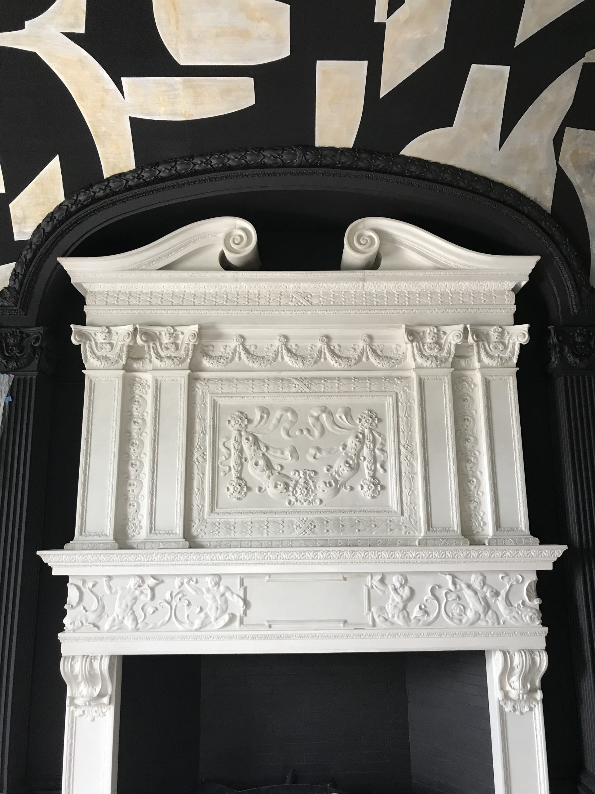 Fireplace in San Francisco Showcase house - Peta Sanderson Faux Finishes